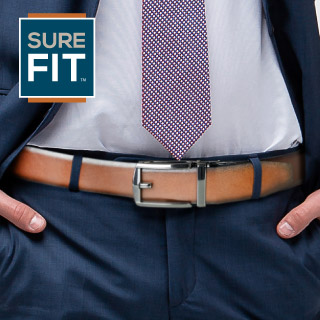 Sure Fit Belt | Easy-Slide Adjustable Leather Belt