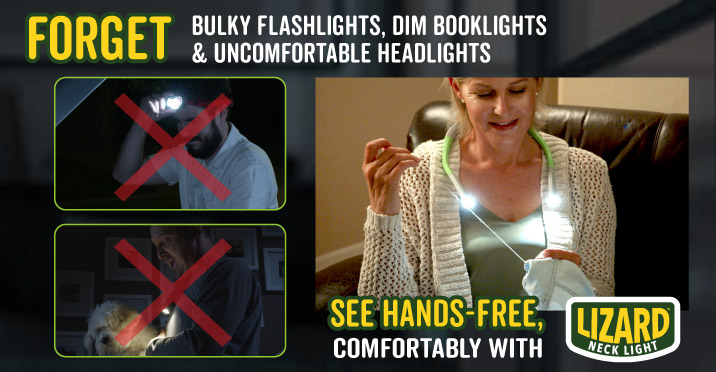 Lizard Neck Light | Versatile, Hands-Free Flexible Neck Light