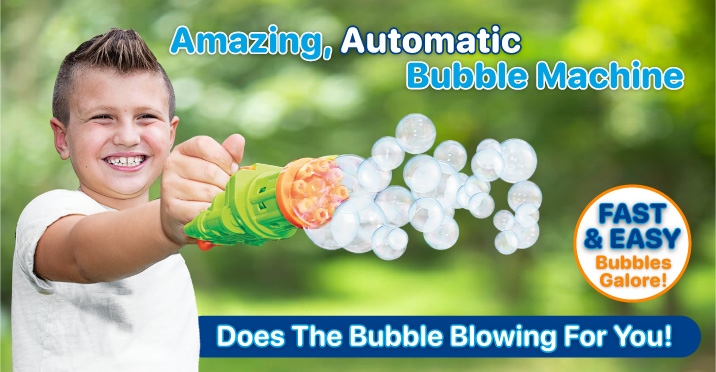 Battle Bubbles | Automatic, Compact Bubble Machine