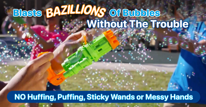 Battle Bubbles | Automatic, Compact Bubble Machine