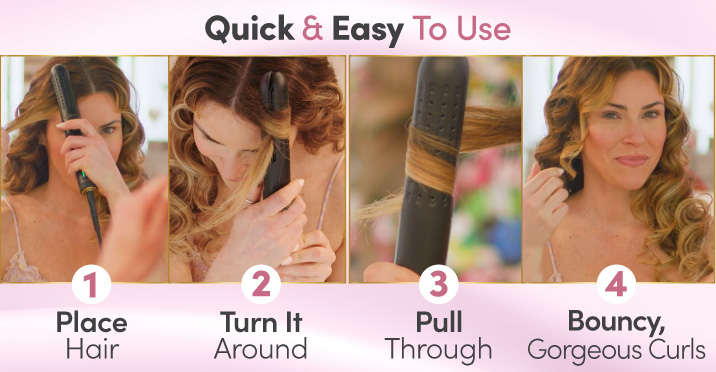 Cool Curl | 2-in-1 Hair Styling Tool | Curls & Straightens Hair In Seconds