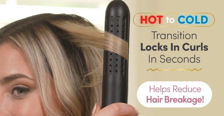 Cool Curl | 2-in-1 Hair Styling Tool | Curls & Straightens Hair In Seconds