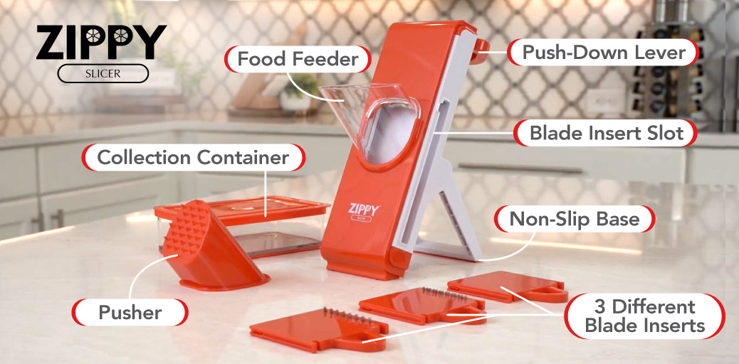 Zippy Slicer | The Quick, Easy And Safe Way, To Slice And Dice In Seconds