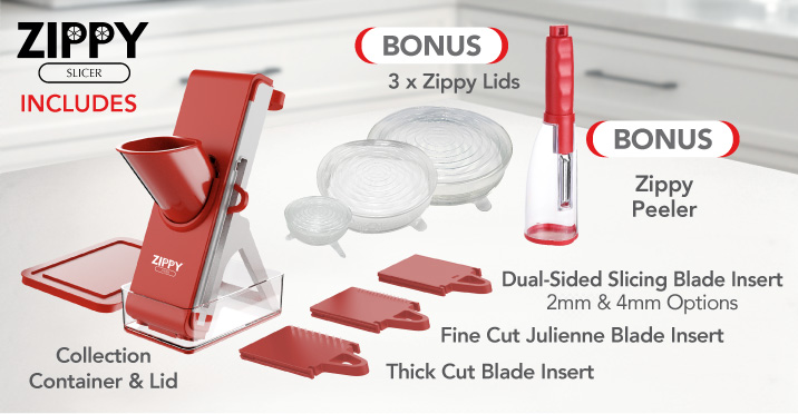 Zippy Slicer | The Quick, Easy And Safe Way, To Slice And Dice In Seconds