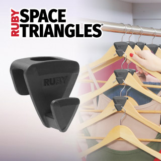 RUBY Space Triangles® | Saves You Wardrobe Space