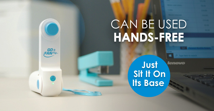 Go Fan Flip | Rechargeable Flip Fan With Built In Power Bank