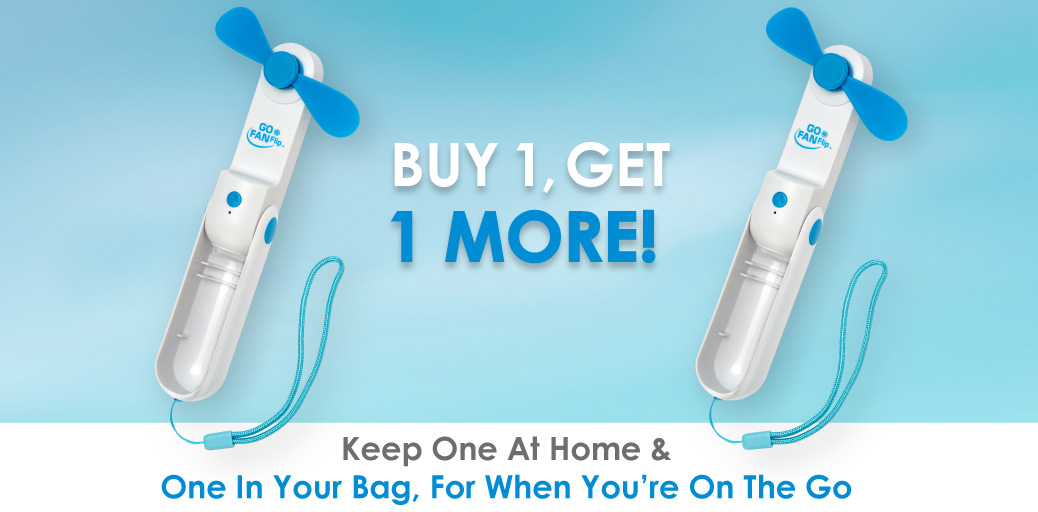 Go Fan Flip | Rechargeable Flip Fan With Built In Power Bank