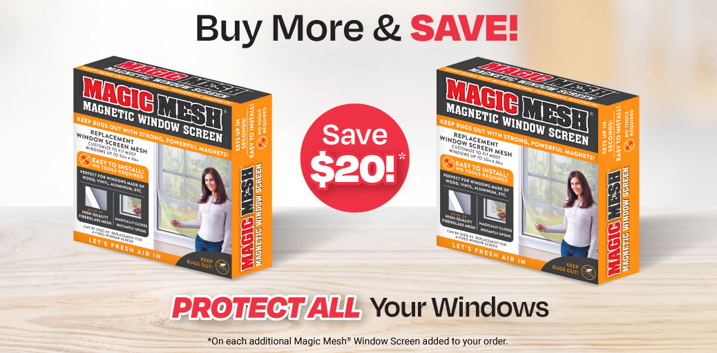 Magic Mesh® Magnetic Window Screens | Customisable Magnetic Window ...