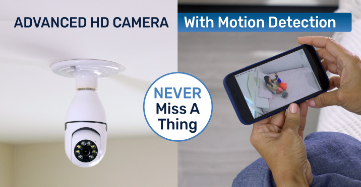 IC-360 | Smart Security Light Bulb Camera