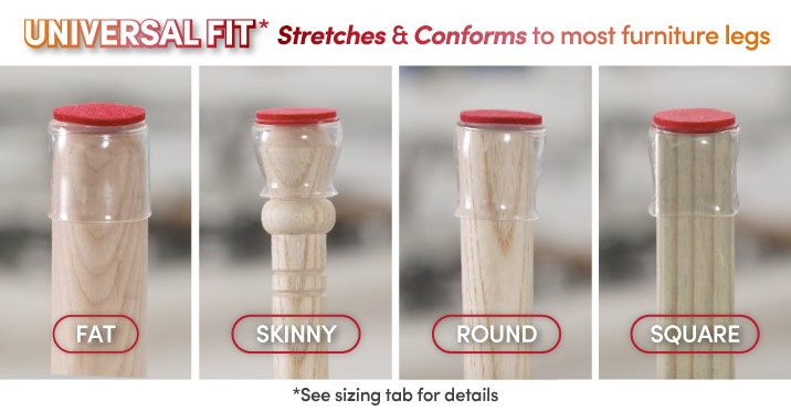 RUBY™ Sliders | Flexible Chair Sliders, That Protect Your Floors!