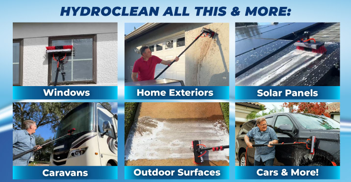 HydroCleaner XL | Ultra-Long, Extendable Water Brush