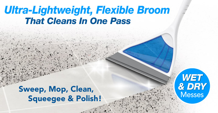 Helio AirBroom | Sweep & Clean Up Wet Or Dry Mess, With This Ultra-Flex ...