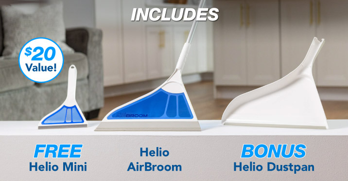 Helio AirBroom | Sweep & Clean Up Wet Or Dry Mess, With This Ultra-Flex ...