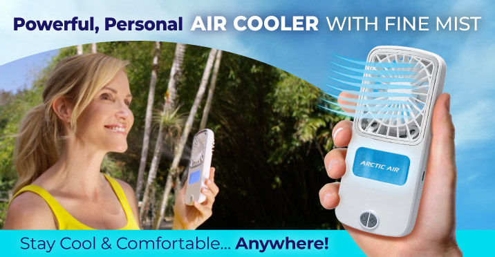 ARCTIC AIR® Pocket Chill 2 Pack | Personal, Portable Air Cooler
