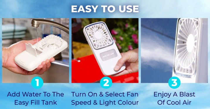 ARCTIC AIR® Pocket Chill 2 Pack | Personal, Portable Air Cooler