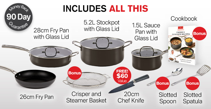 Emeril Lagasse Forever Pans | Non-Stick Aluminium Cookware Set