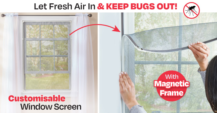 Magic Mesh® Magnetic Window Screens | Customisable Magnetic Window ...