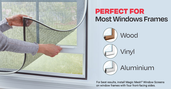 Magic Mesh® Magnetic Window Screens | Customisable Magnetic Window ...