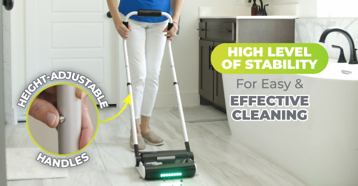 Twin Grip Sweeper | Motorised Sweeper With 2 Adjustable Handles
