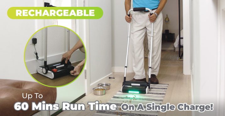 Twin Grip Sweeper | Motorised Sweeper With 2 Adjustable Handles