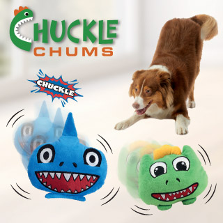 Chuckle Chums 2 Pack | Motion-Activated Dog Toy