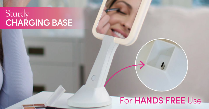 Go Bella Mirror | Cordless, Rechargeable Lighted Beauty Mirror