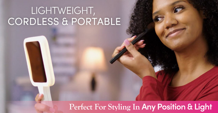 Go Bella Mirror | Cordless, Rechargeable Lighted Beauty Mirror